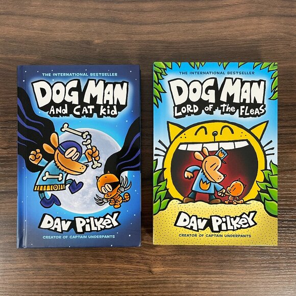 Other | Dav Pilkey Set Of 2 Books Dog Man And The Cat Kid Dog Man Lord ...